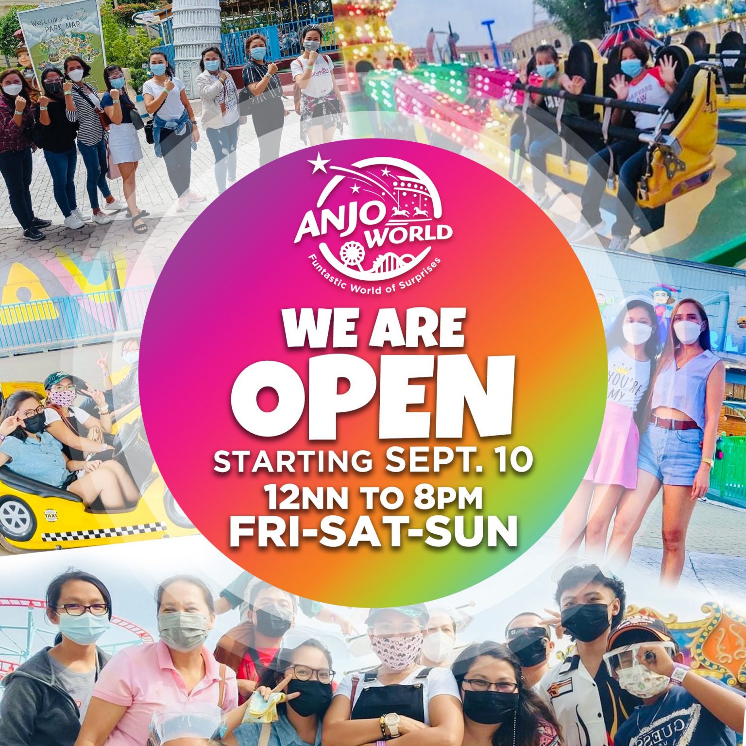 PARK SCHEDULE – Anjo World Theme Park